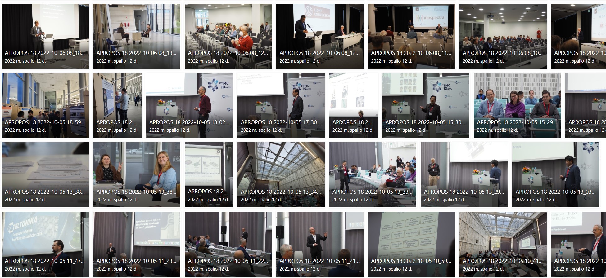 APROPOS 18 – Advanced Properties and Processes in Optoelectronic ...